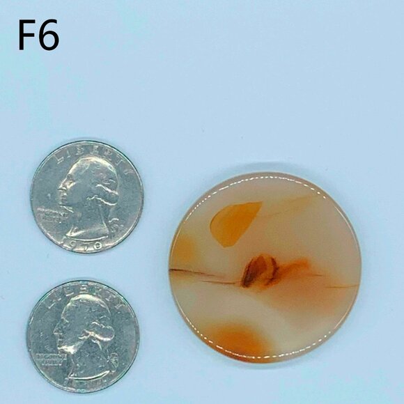 Jewelry | Orange Squirrel Scenic Agate Worry Stone Natural Healing ...